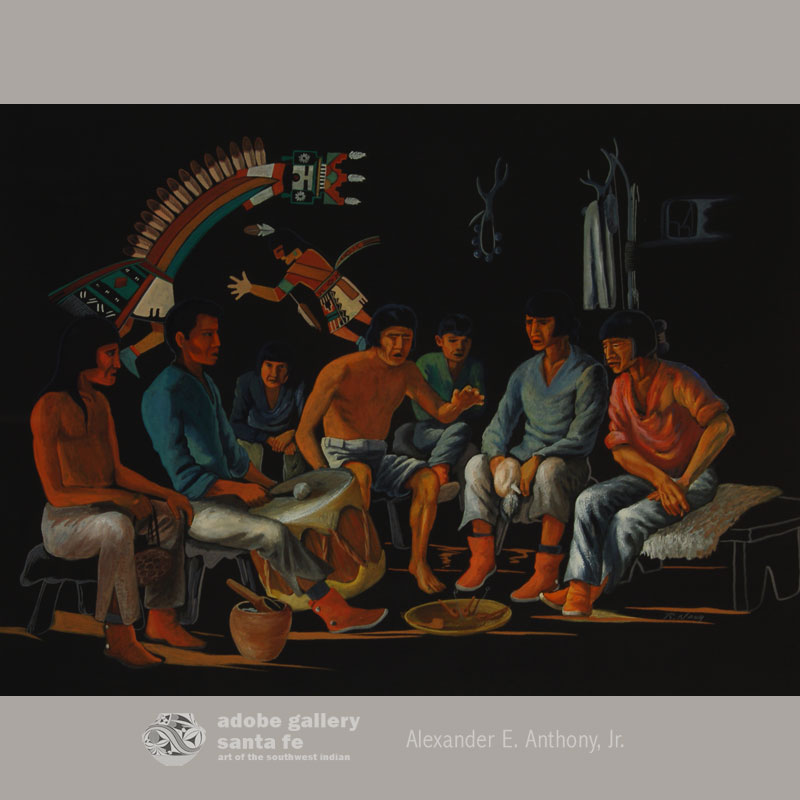 Blog: Raymond Naha Painting C3906B - Adobe Gallery, Santa Fe